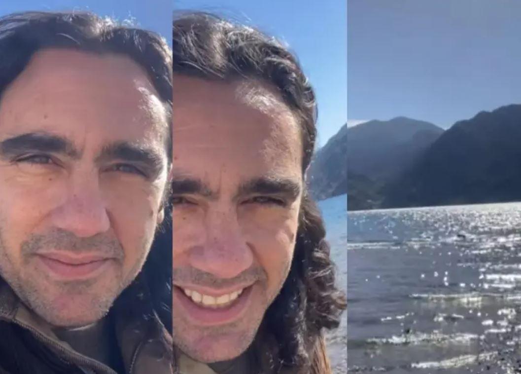 Juampi Sorín visitó San Juan y se enamoró del Dique Punta Negra
